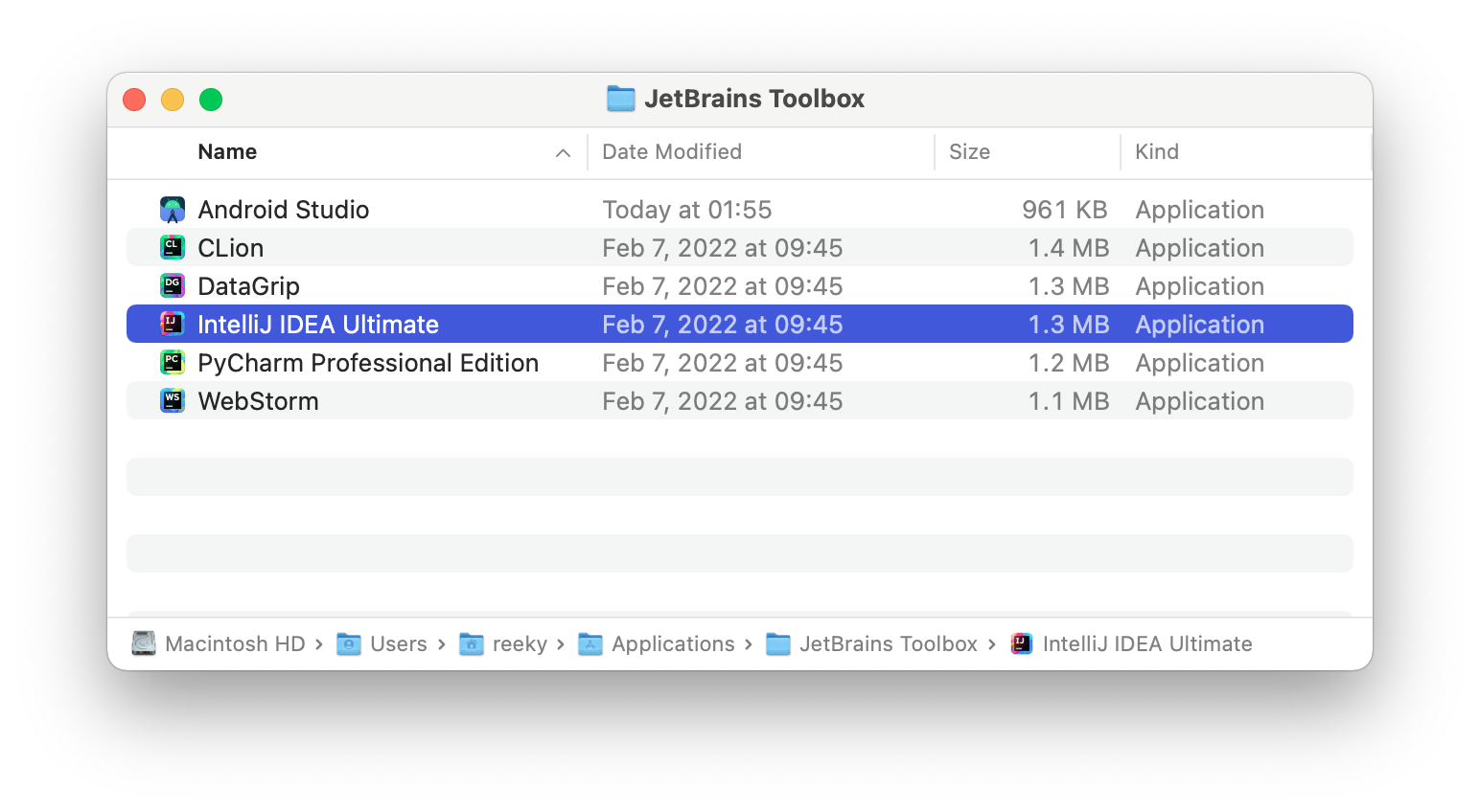 IntelliJ IDEA installed with JetBrains Toolbox duplicated in flutter doctor · Issue #98276 ...