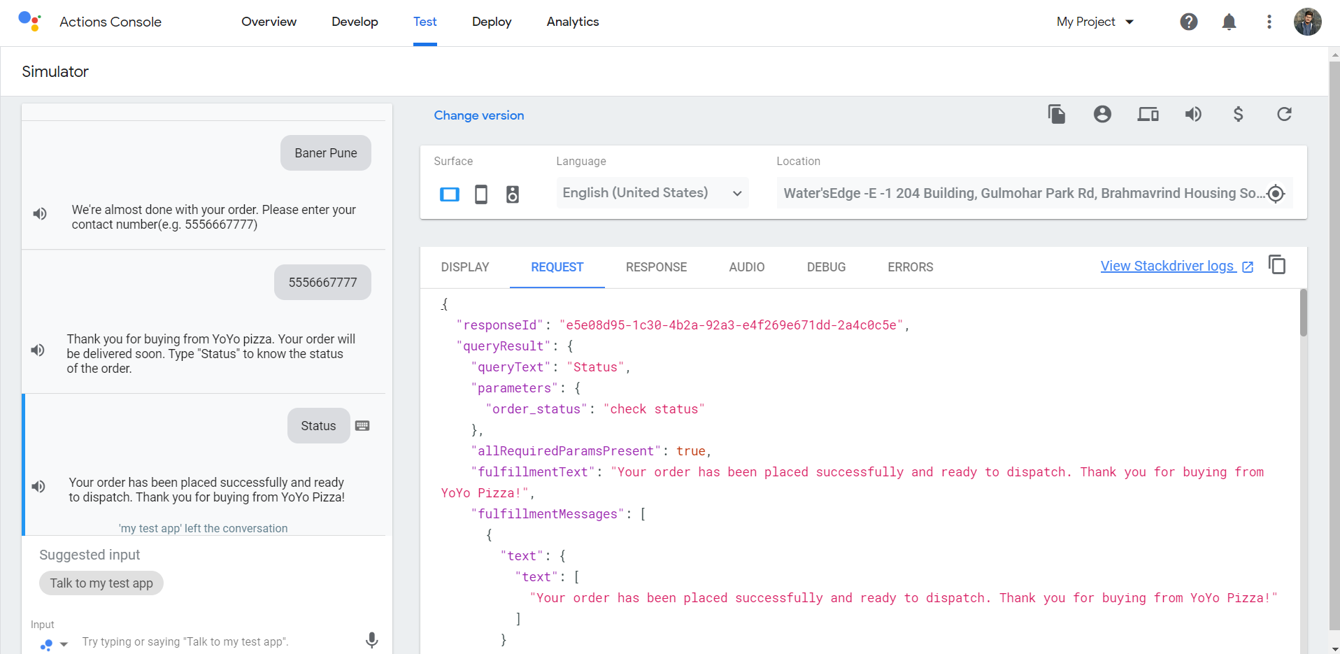 GitHub - SukhatankarSV/Pizza-Ordering-Bot: Pizza Ordering Bot for YoYo Pizza using Dialogflow ...