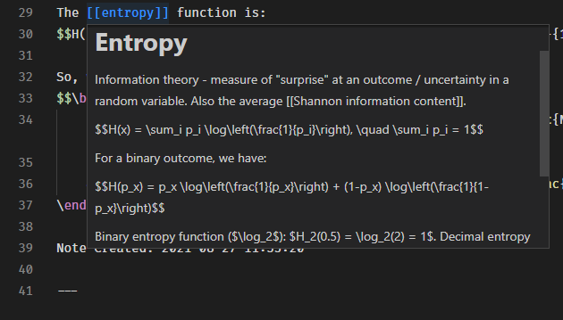 LaTeX formatting in hover link preview · Issue #788 · foambubble/foam ...