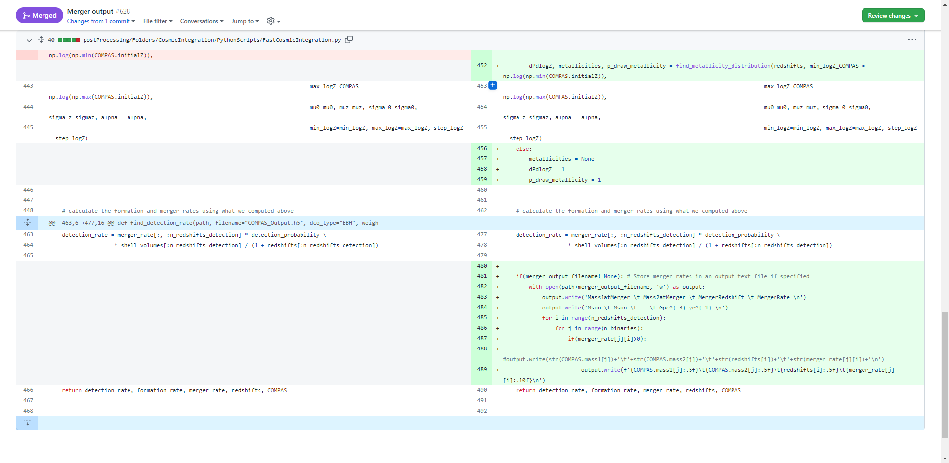 FastCosmicIntegration maximum chirp mass error · Issue #817 · TeamCOMPAS/COMPAS · GitHub