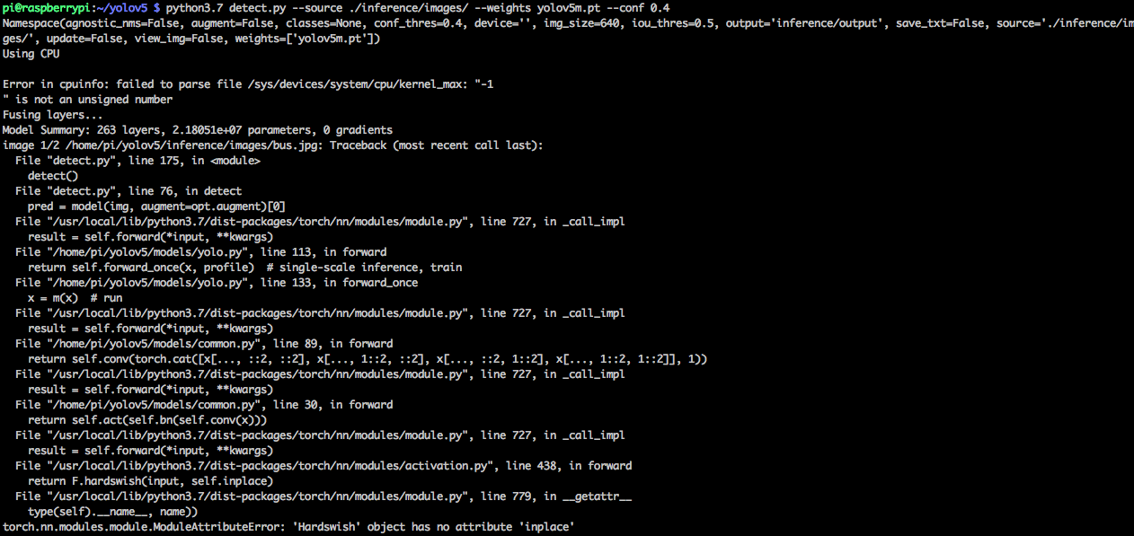 Error When Getting Started With Pytorch 17 · Issue 1080 · Ultralyticsyolov5 · Github