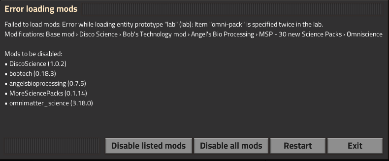 Omnipack registered multiple times · Issue #83 · Omnimods/Omnimods · GitHub