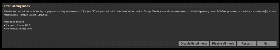 Insanely large number in combination of some mods · Issue #84 ...