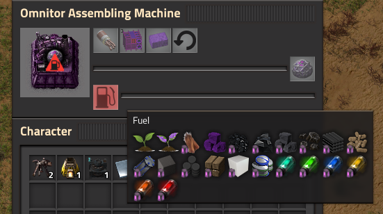 Omnitor assembling machine should use basic fuels · Issue #150 ...