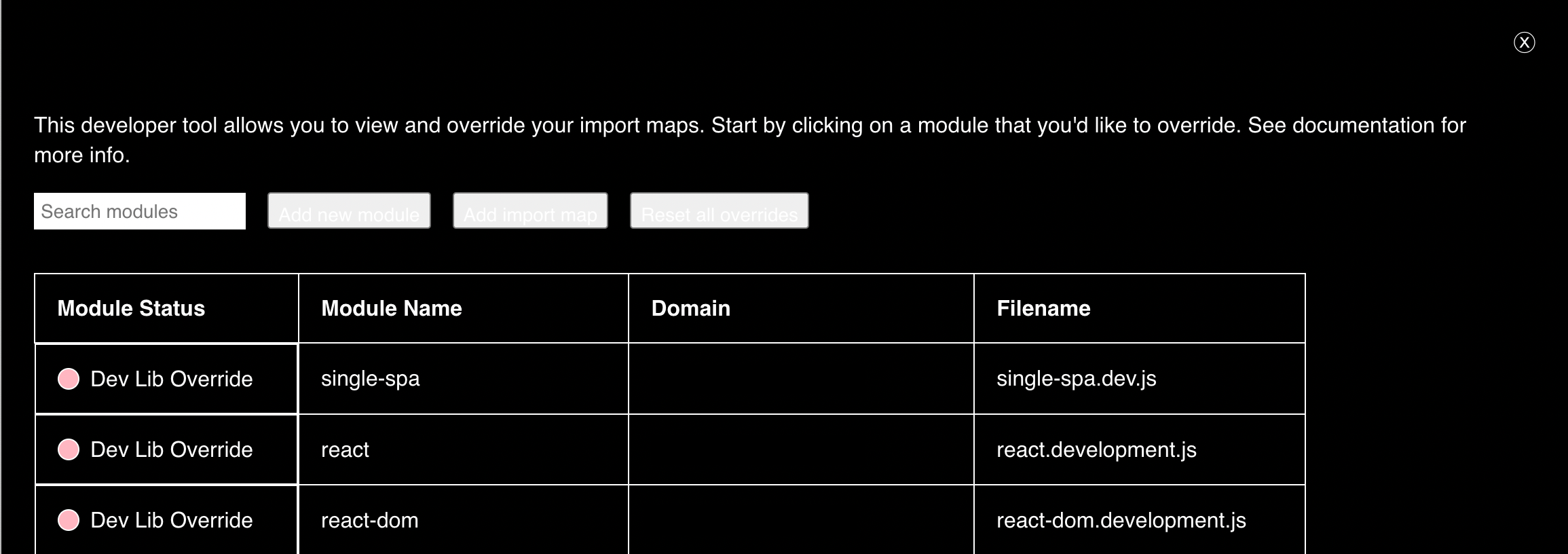 buttons in ui can get "bad" styling · Issue #63 · single-spa/import-map-overrides · GitHub