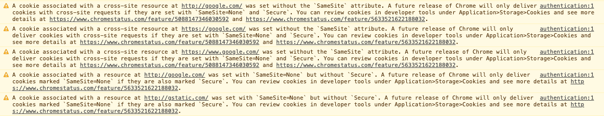 `SameSite` attribute. Warning Chrome · Issue #445 · stripe-archive/react-stripe-elements · GitHub