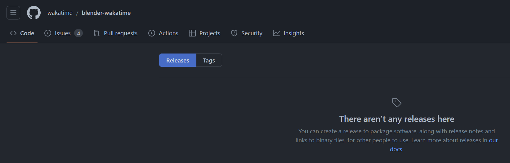 No Releases Mentioned In The Guide · Issue 5 · Wakatimeblender Wakatime · Github 5931