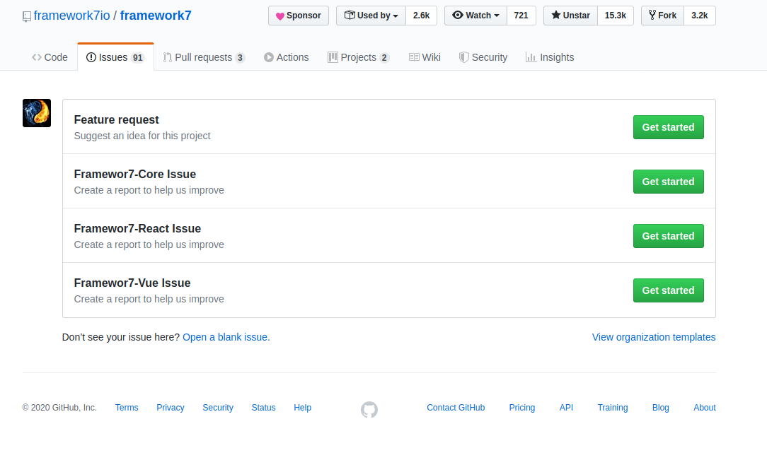 Add Issue Template For Svelte · Issue 3572 · Framework7io Framework7 · Github