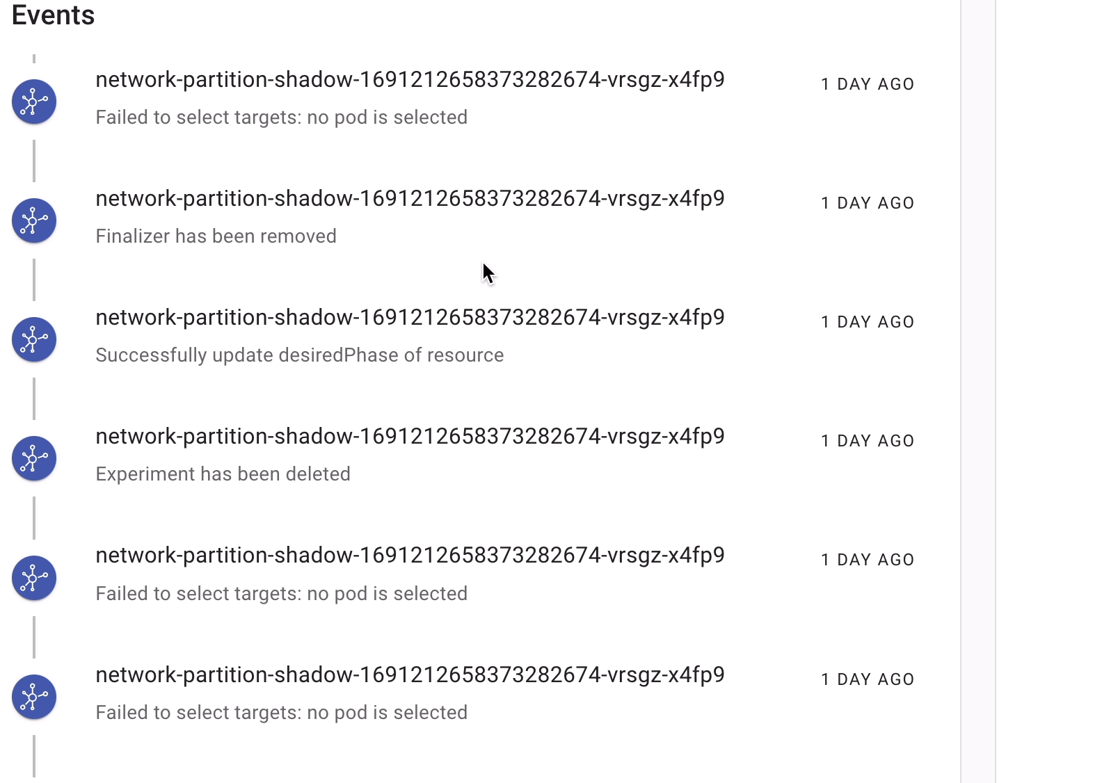 There is a bug in the [Remote Cluster Management] function, network chaos When the target pod ...