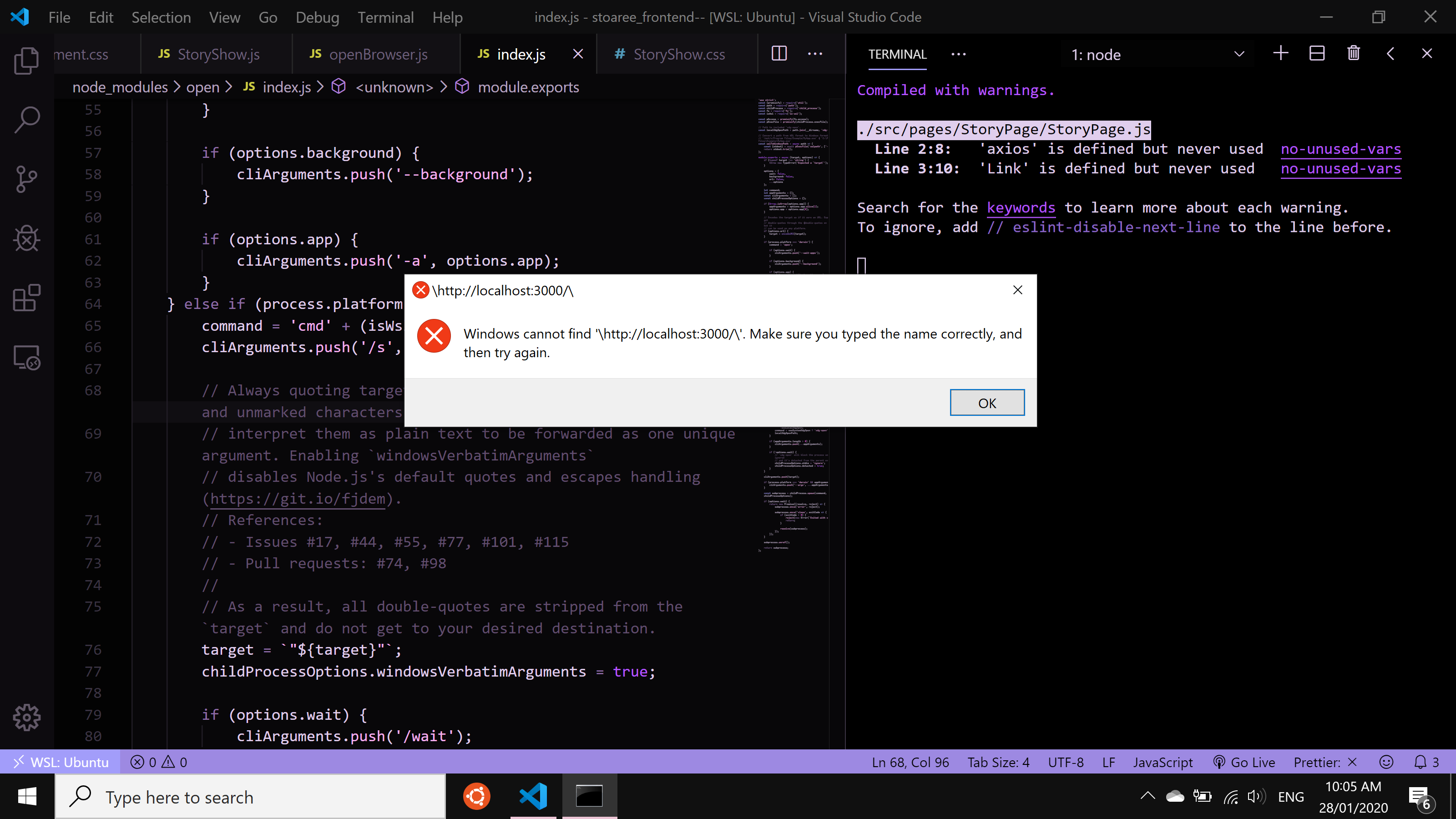 WSL: `open` fails due to quoting issue · Issue #165 · sindresorhus/open · GitHub