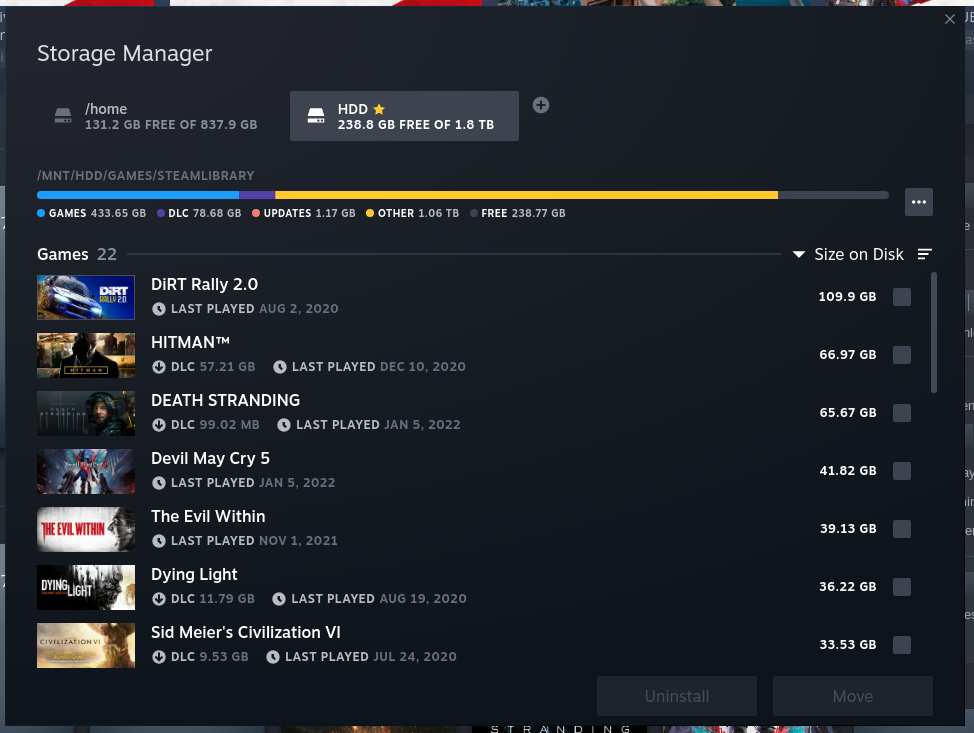 Add a Storage Manager for installed games by Partition/Drive/Folder ...