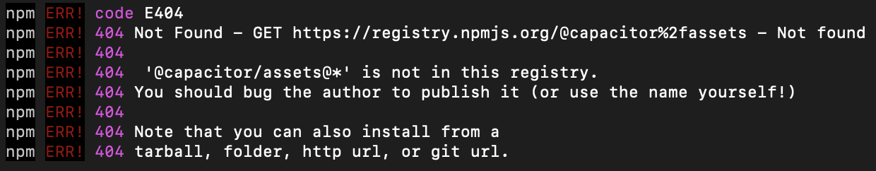 npm install -g @capacitor/assets not working · Issue #282 · ionic-team ...