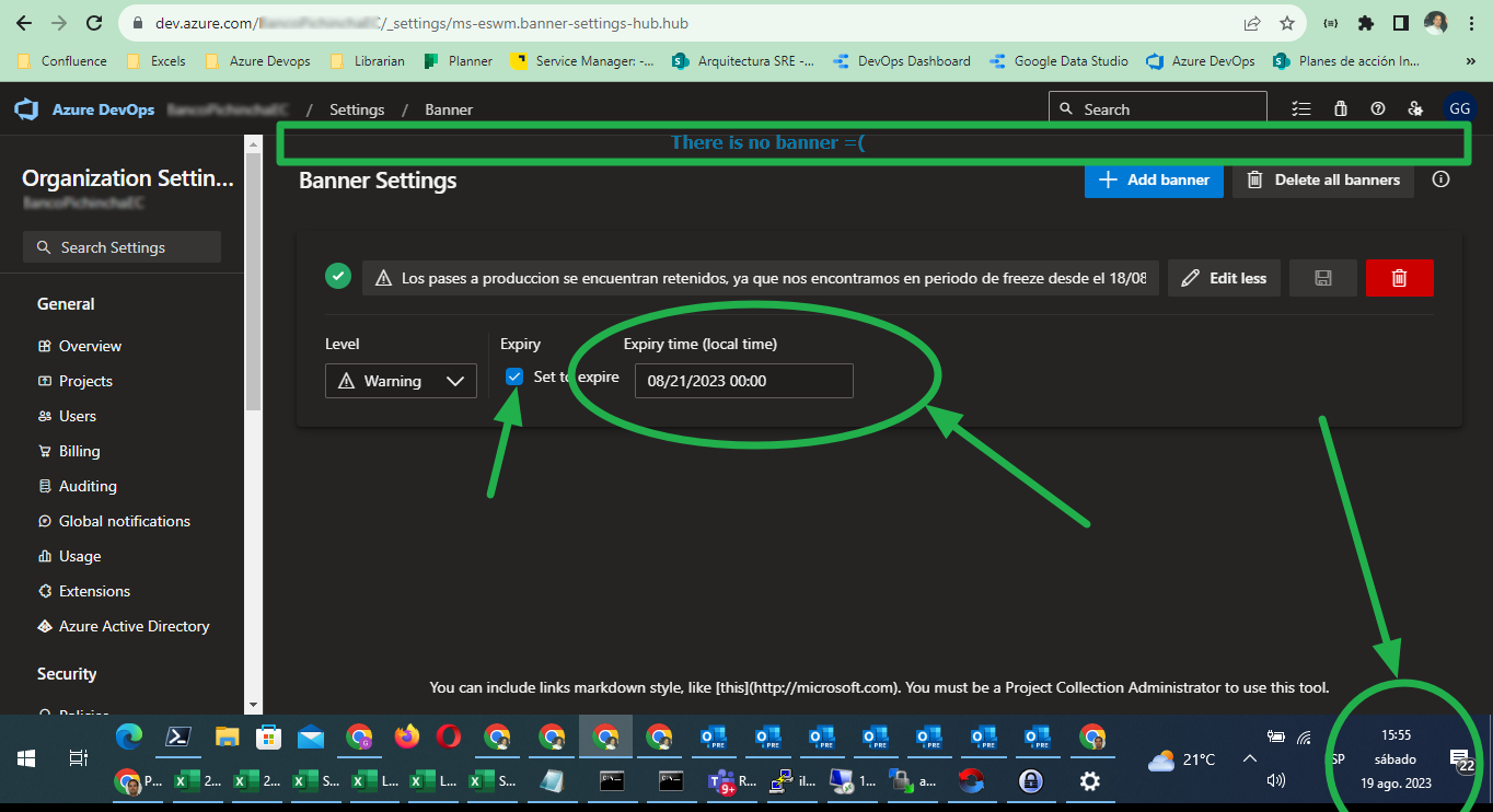 Set to Expire is not working in my case · Issue #61 · microsoft/banner-settings-ado-extension ...