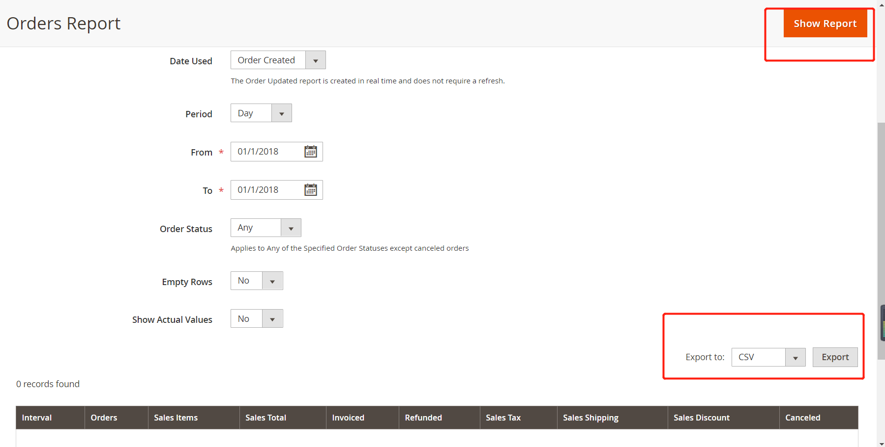SALES Orders and REPOERTS Orders Export order data is inconsistent · Issue #14500 · magento ...