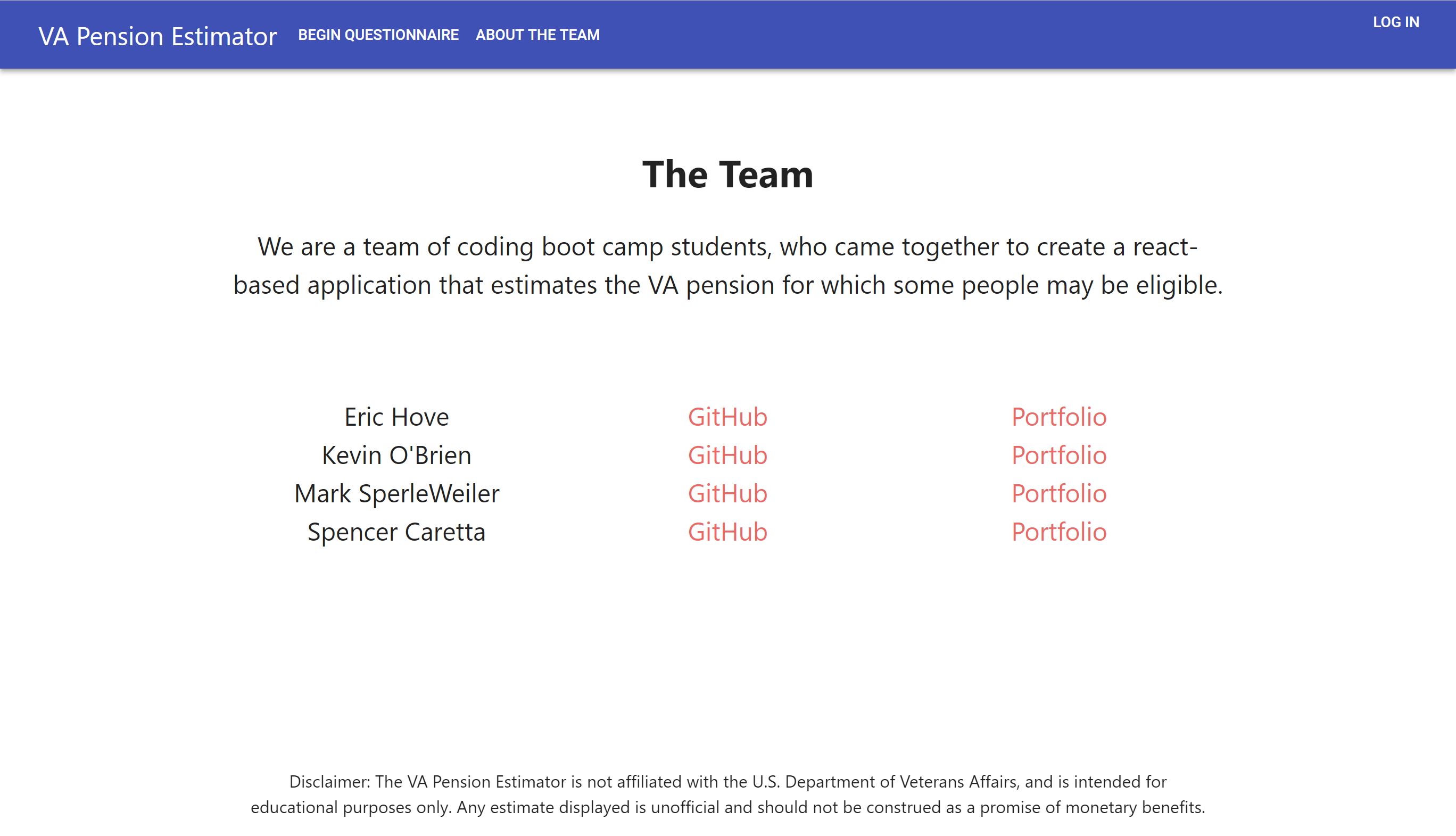 GitHub - eghove/va-calculator: A full stack MERN estimator for VA pension.