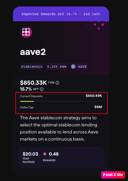 Remove Aave Cellar cap · Issue #594 · PeggyJV/sommelier-strangelove · GitHub