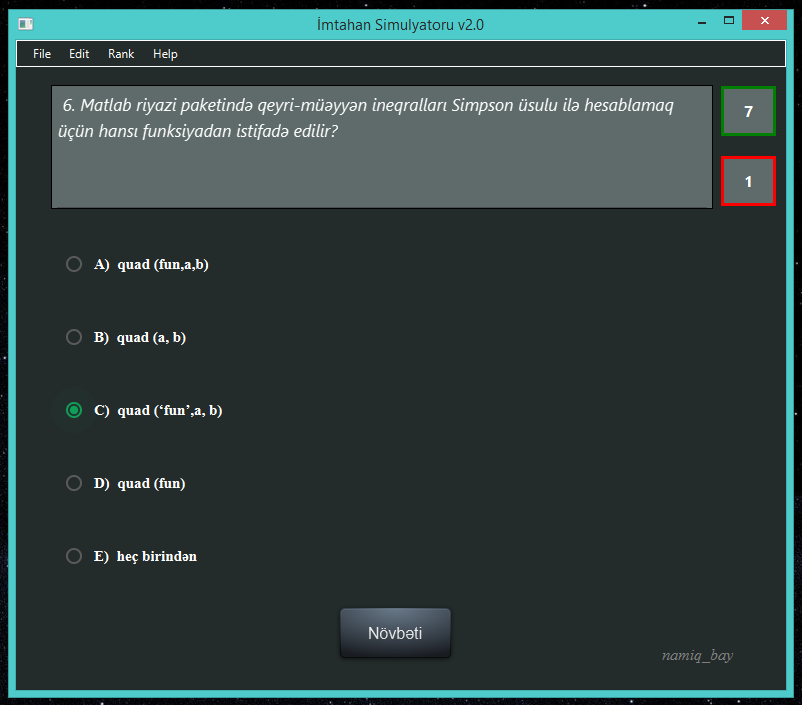 GitHub - namiq-bay/QuizProject: Exam simulation JavaFX GUI