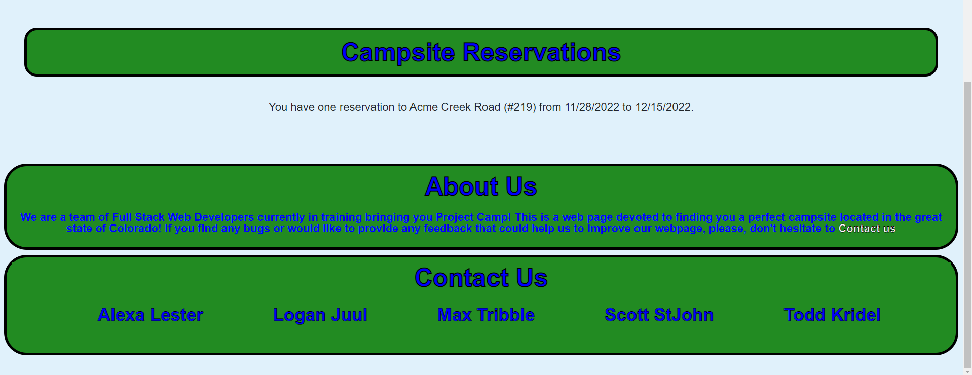 GitHub - alester77/Project-Camp: Project-1 group project