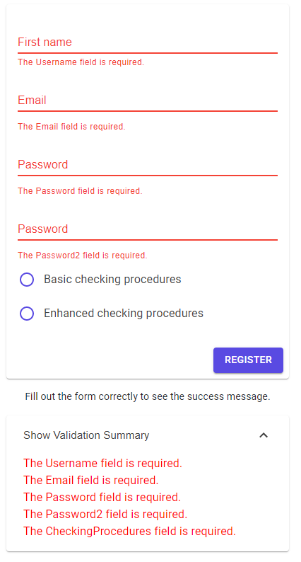 MudRadioGroup validation errors not showing · Issue #1241 · MudBlazor ...