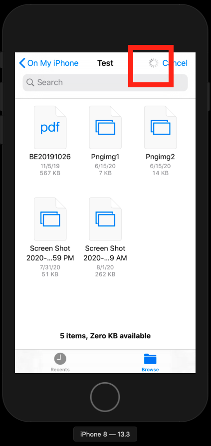 getMultiFilePath loads endlessly when tested on IOS (emulator) · Issue ...