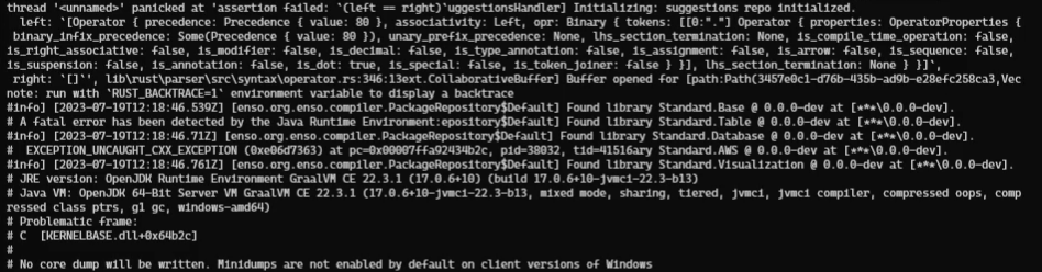 Engine fatal crash when adding a simple node · Issue #7335 · enso-org/enso · GitHub
