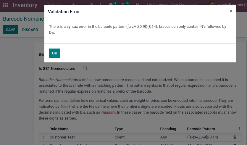 [15.0] Unknown Barcode when Customer exists · Issue #105729 · odoo/odoo ...