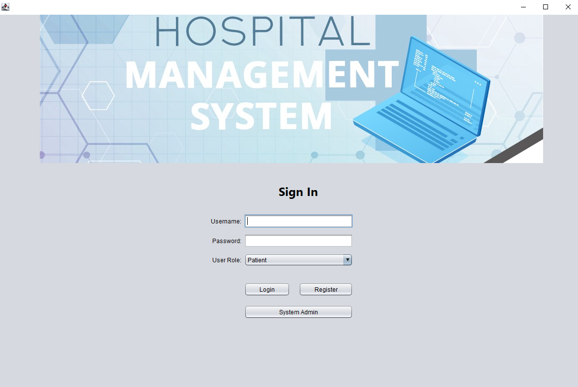 GitHub - siddhanuka/hosp_mgmt_sys: Small scale hospital management system with patient vital ...