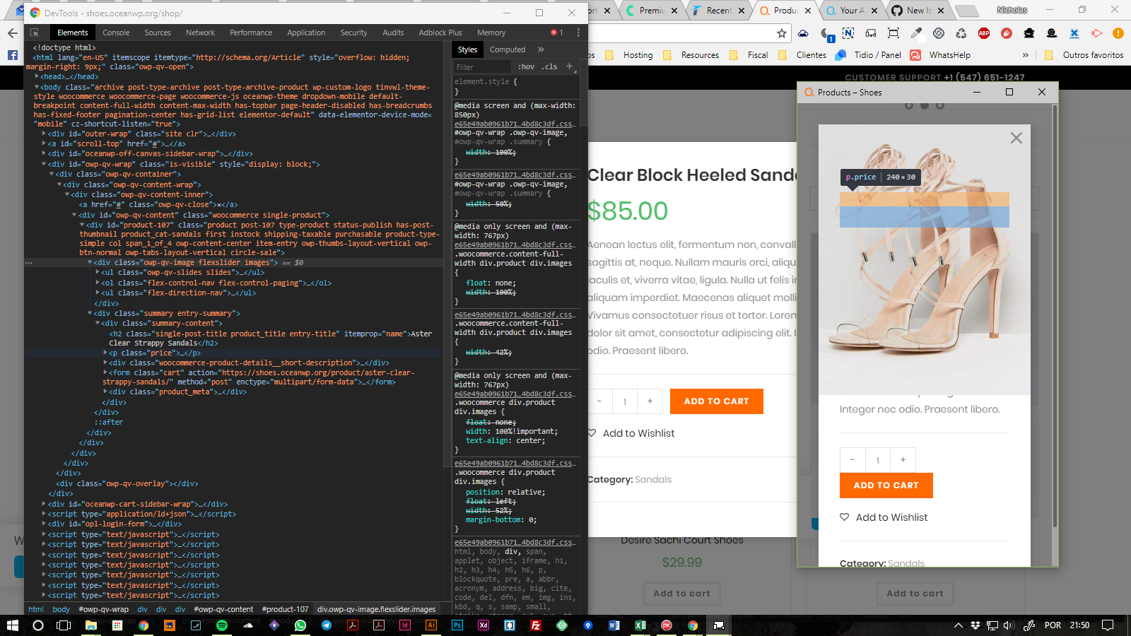 Problem with the QuickView mobile responsiveness · Issue #100 · oceanwp/oceanwp · GitHub