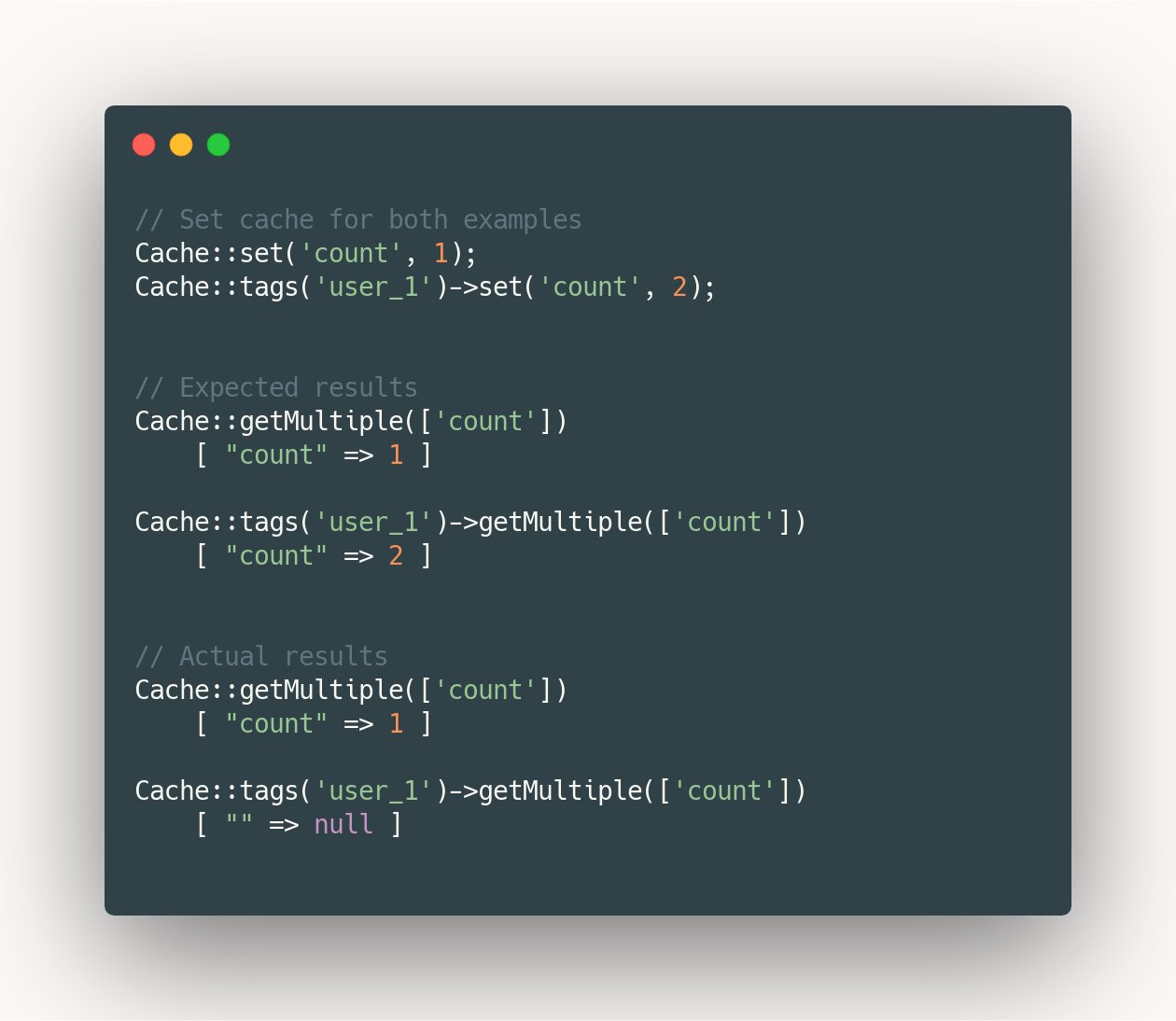 Tagged Cache getMultiple broken · Issue #31314 · laravel/framework · GitHub