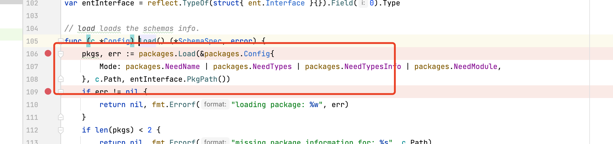 entc/load: load schema dir: missing package information for: ./schema ...