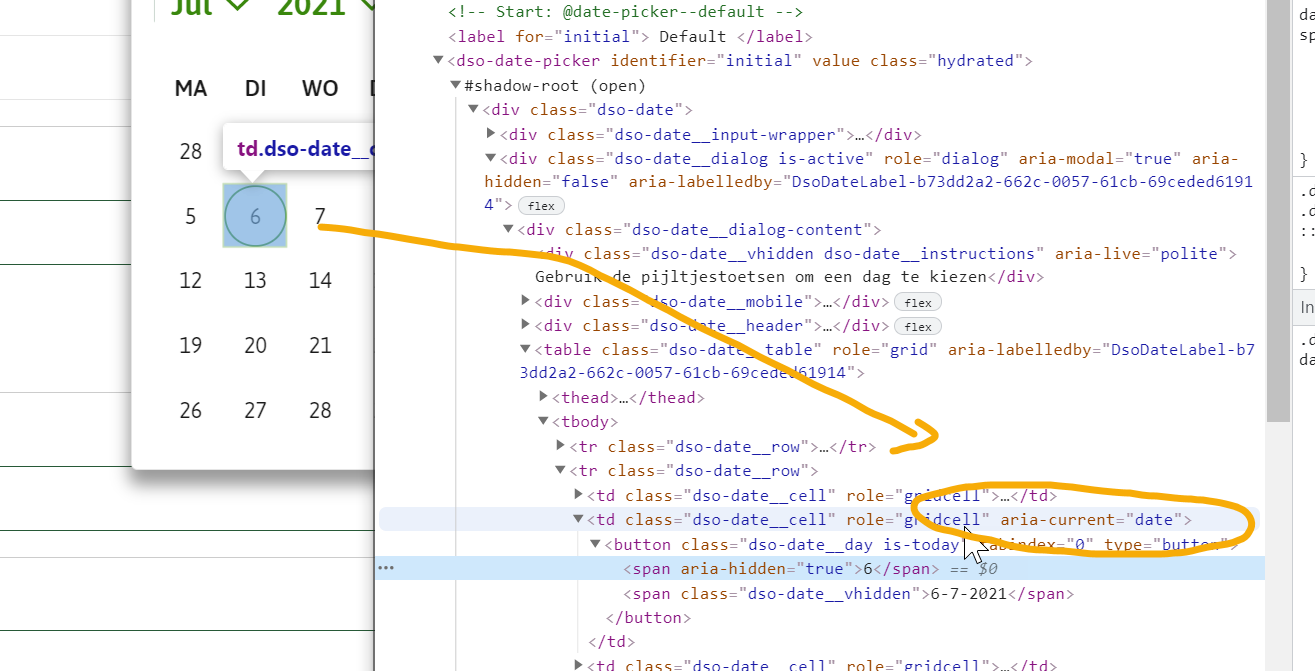Datepicker: aria-current=date toevoegen · Issue #1174 · dso-toolkit/dso-toolkit · GitHub