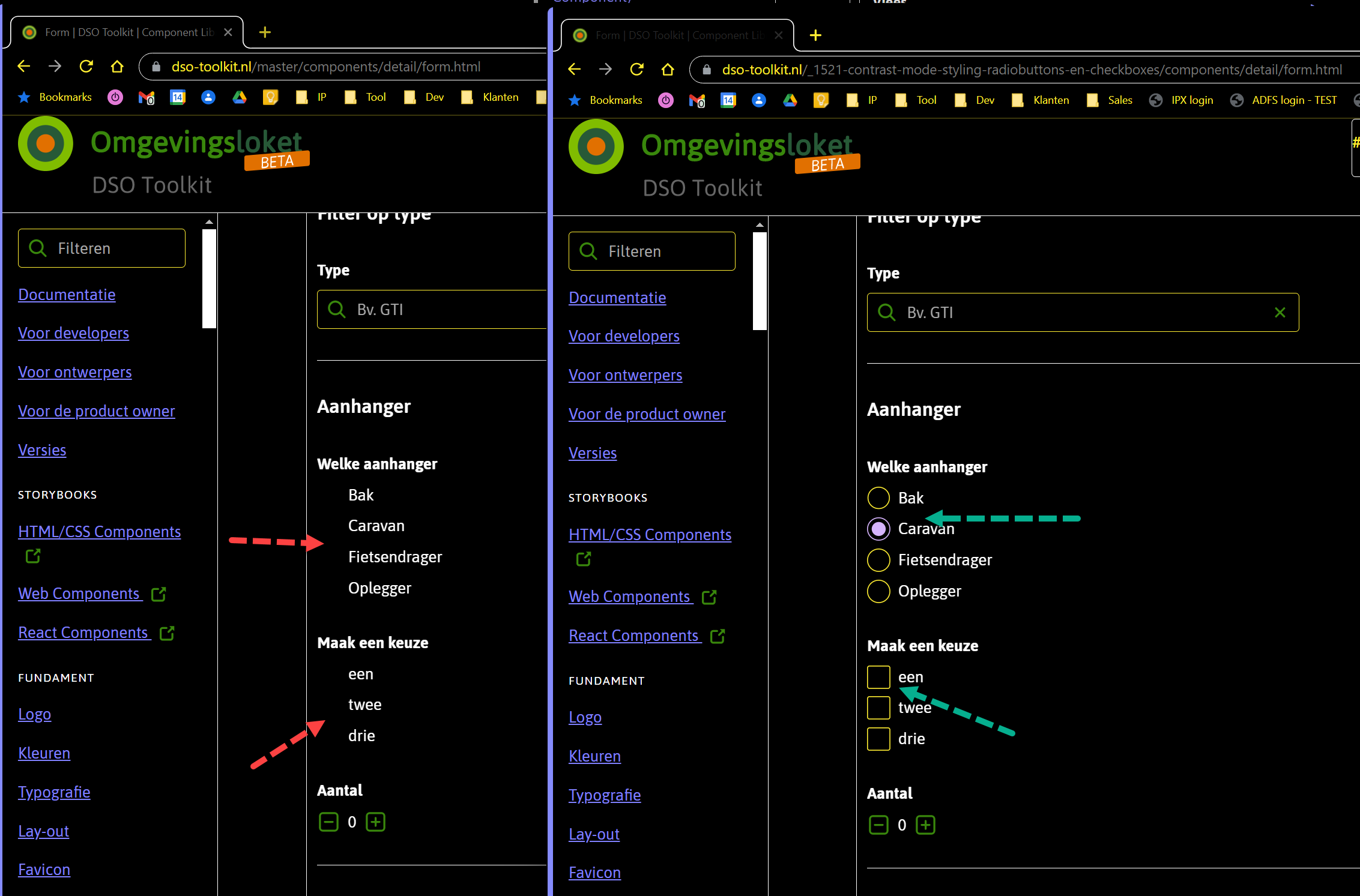 #1521 contrast mode styling radiobuttons en checkboxes by PieterVerheij · Pull Request #1523 ...