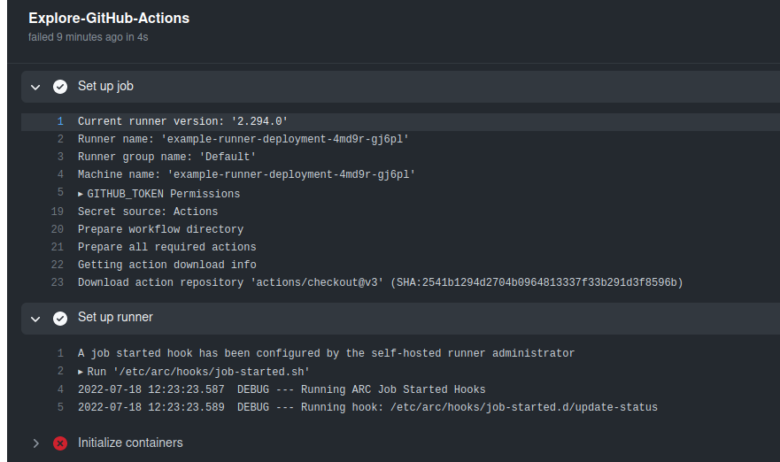 Containermode K8s Does Not Take Effect Ci Is Still Created By Docker · Actions Actions Runner