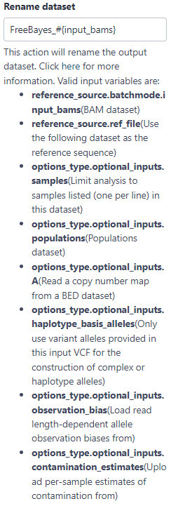 Rename Freebayes Output File · Issue 4846 · Galaxyprojecttools Iuc · Github