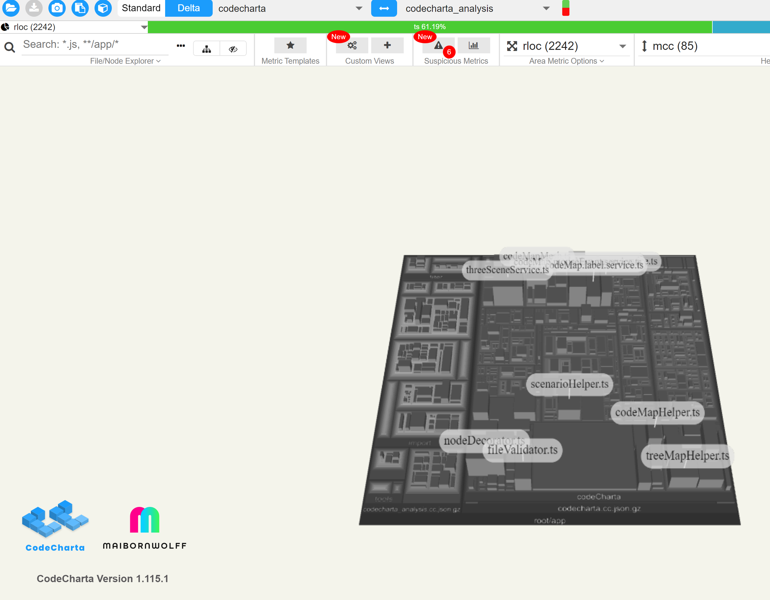 Delta Mode not working anymore · Issue #3268 · MaibornWolff/codecharta · GitHub