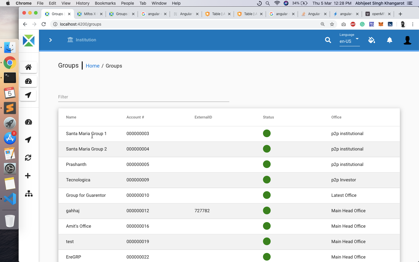 Mat-tables not showing cursor:pointer to indicate clickability · Issue #648 · openMF/web-app ...