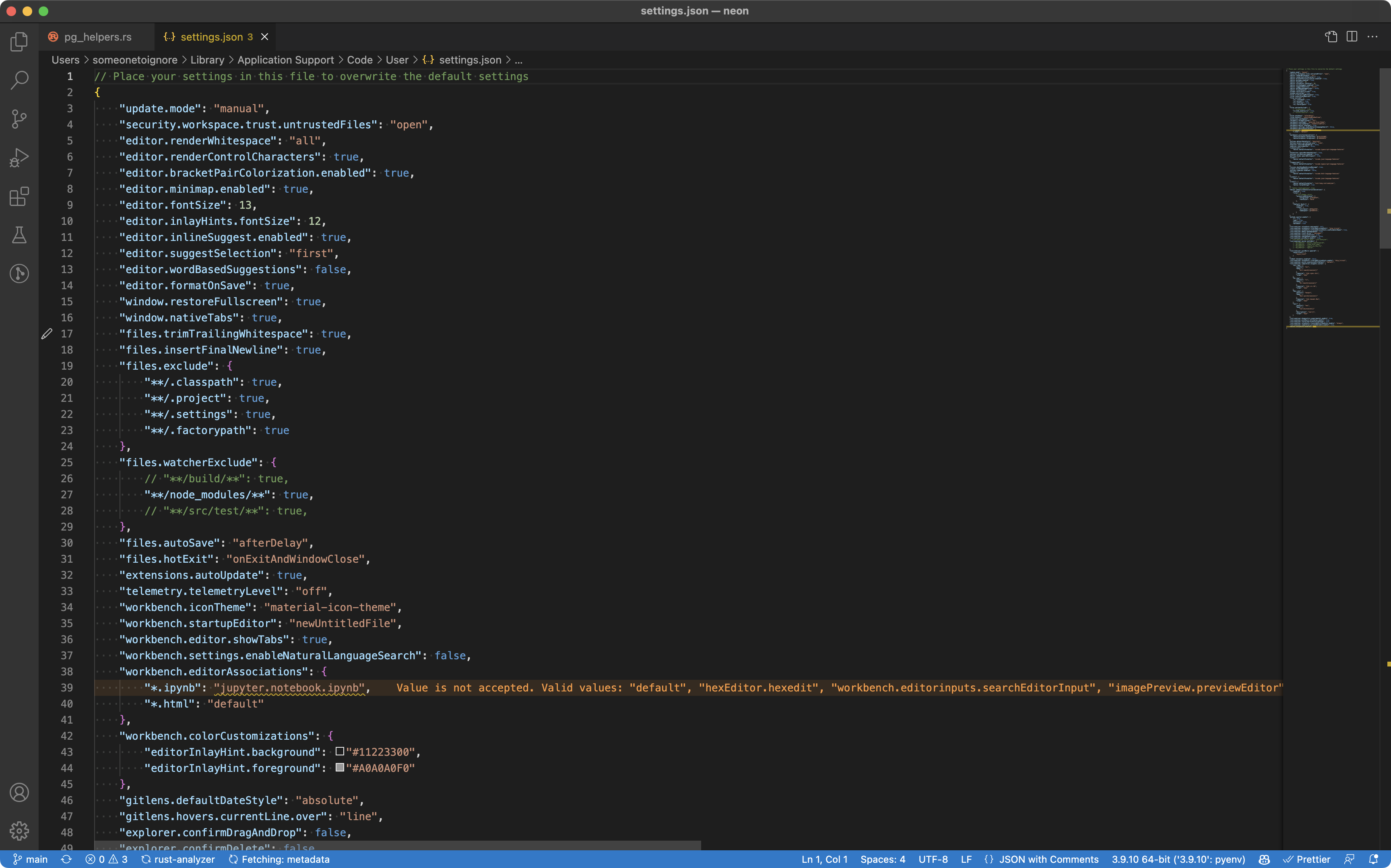 Add default settings.json with comments into the editor · Issue #5567 · zed-industries/zed · GitHub