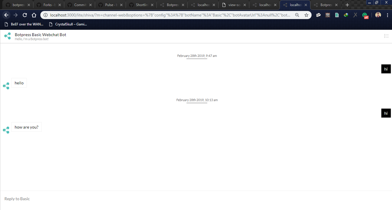 Shortlink "chat" not registered · Issue #609 · botpress/v12 · GitHub