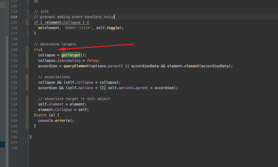 Bug Collapse Boolean Value Is Not Processed Collapse Gettarget · Issue 337 · Thednp