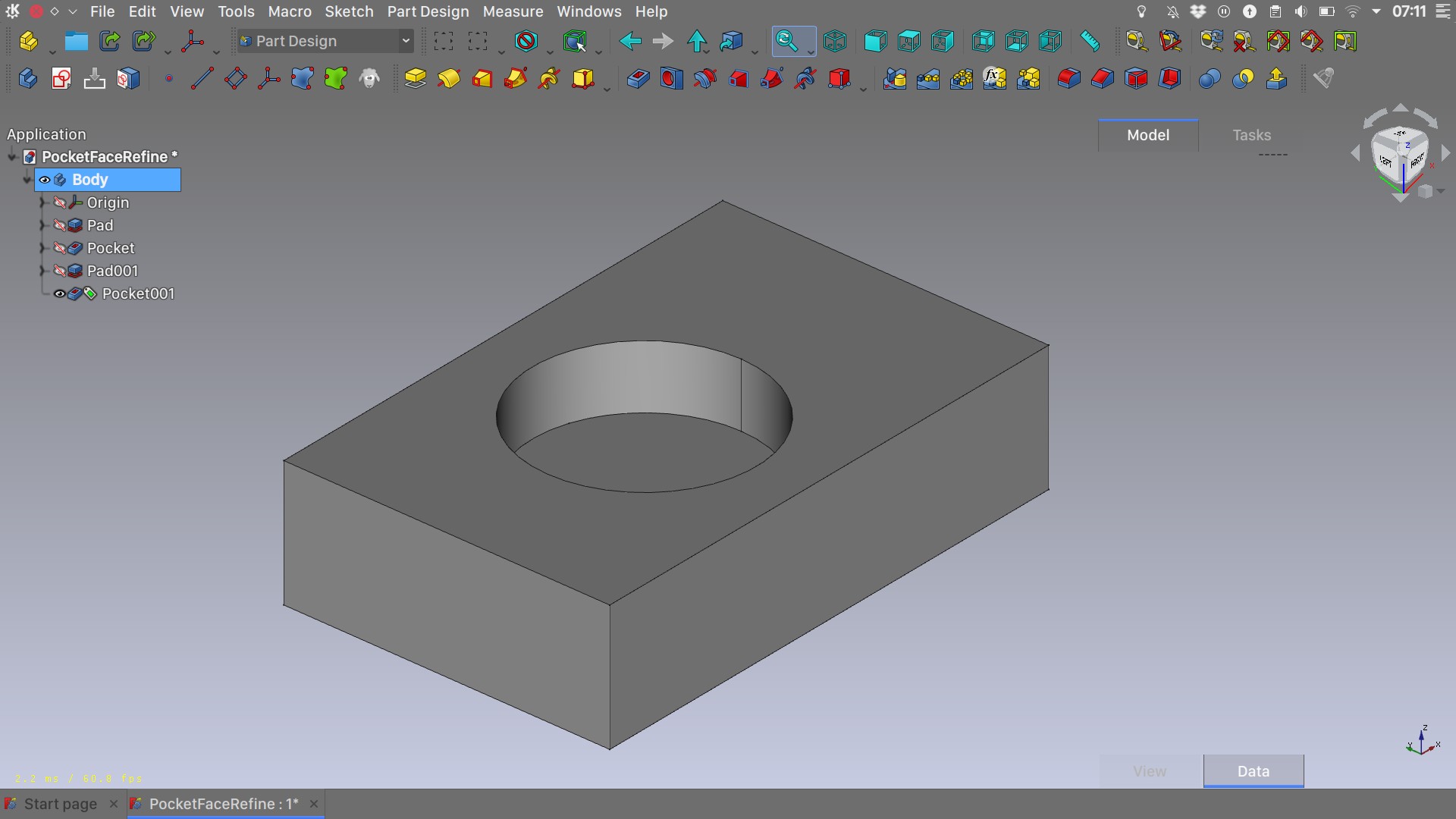 Pocket selected face - resulting shape not refined · Issue #637 · realthunder/FreeCAD_assembly3 ...