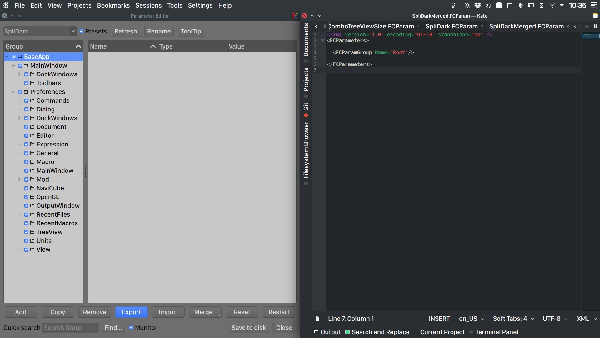 Exporting a custom preset will yeld an (almost) empty file. · Issue #839 · realthunder/FreeCAD ...
