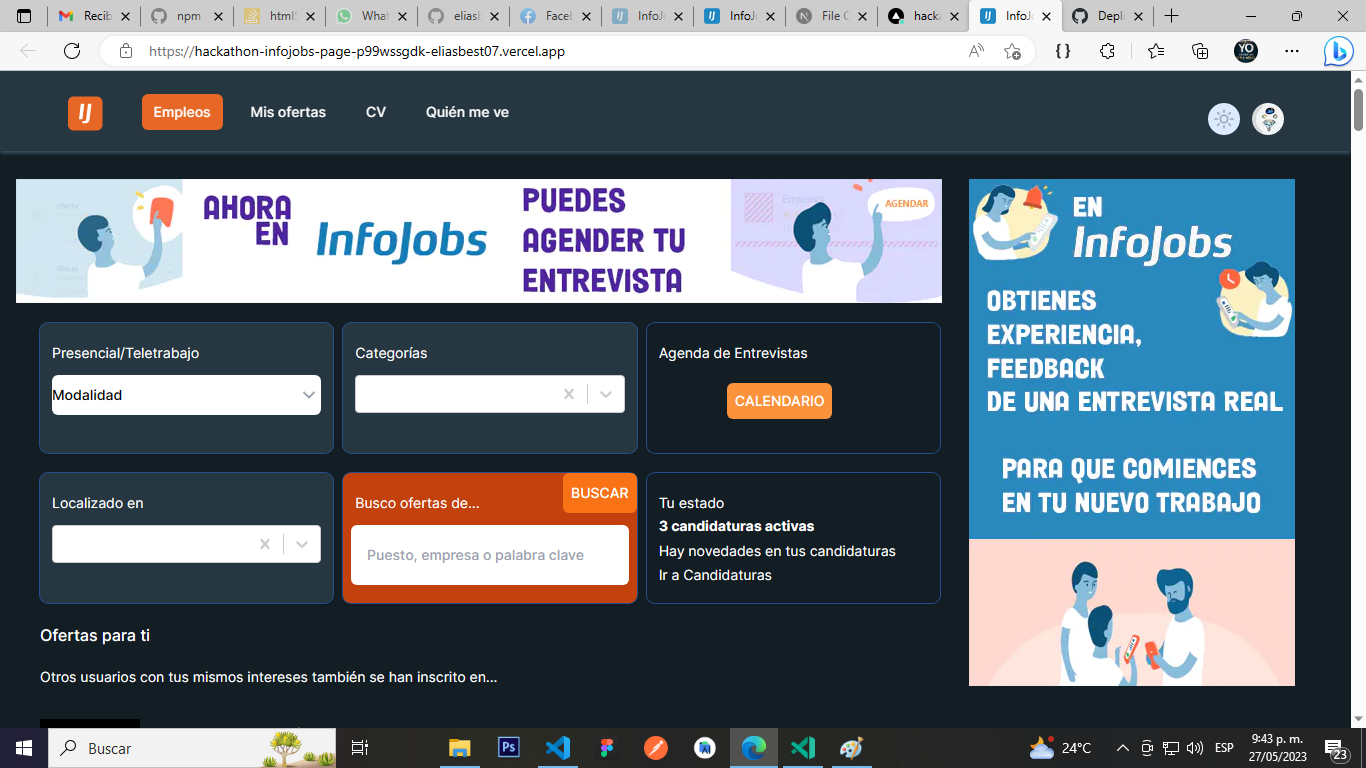 GitHub - eliasbest07/hackathon-Infojobs: Esta es mi participación en el Hackathon de midudev ...