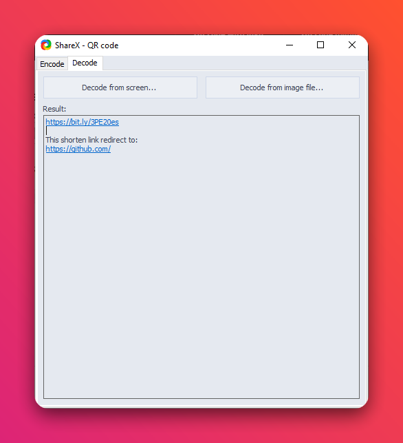 [Feature Request] Unshorten decoded QR codes · Issue #6388 · ShareX/ShareX · GitHub