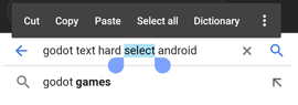 No selection handles on Android TextEdit/LineEdit · Issue #38049 · godotengine/godot · GitHub