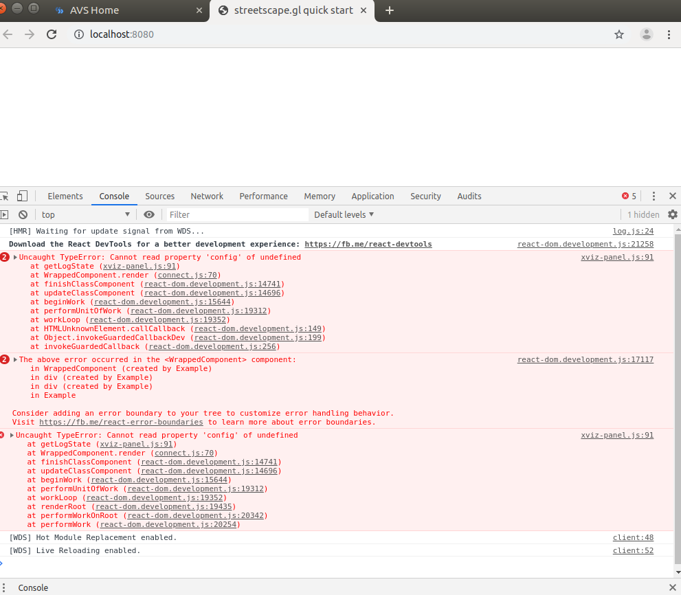 "get-started" error on virtual machine · Issue #376 · aurora-opensource/streetscape.gl · GitHub