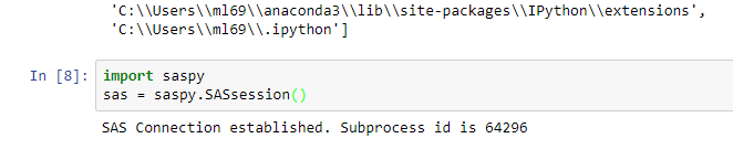 Error for running saspy on Windows machine · Issue #129 · sassoftware/saspy · GitHub
