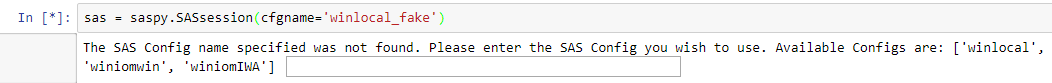 Error for running saspy on Windows machine · Issue #129 · sassoftware/saspy · GitHub