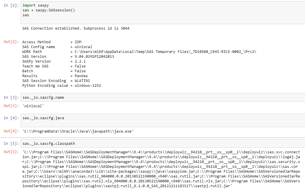 Error for running saspy on Windows machine · Issue #129 · sassoftware/saspy · GitHub