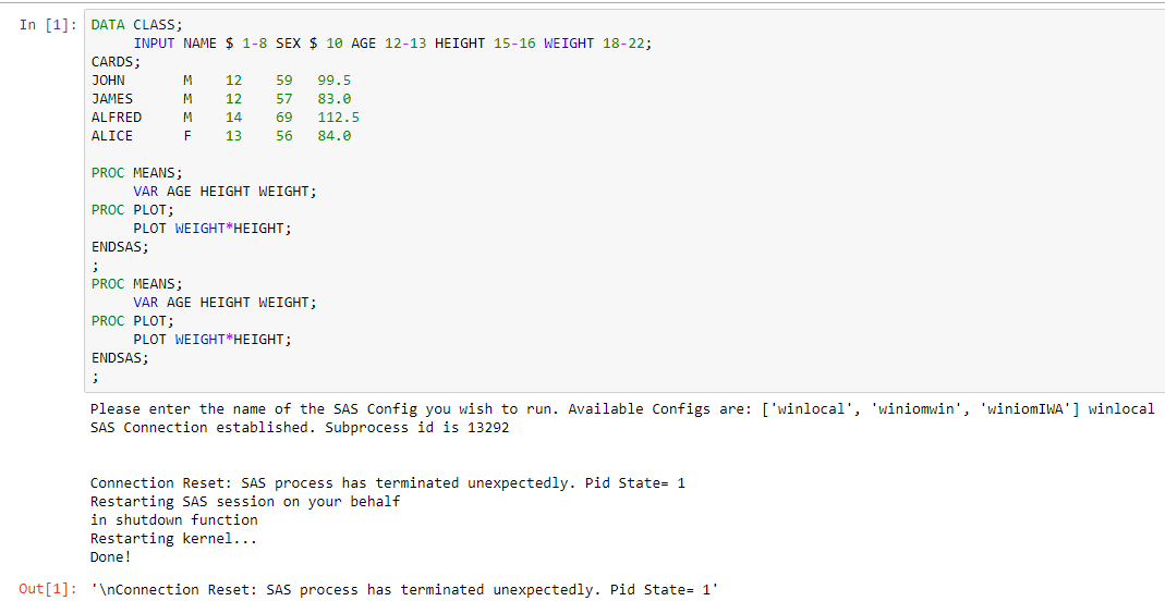 Error for running saspy on Windows machine · Issue #129 · sassoftware/saspy · GitHub