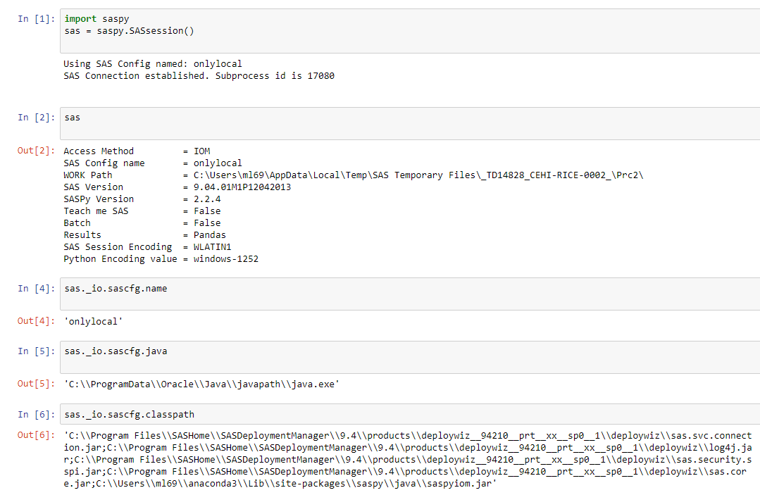 Error for running saspy on Windows machine · Issue #129 · sassoftware/saspy · GitHub